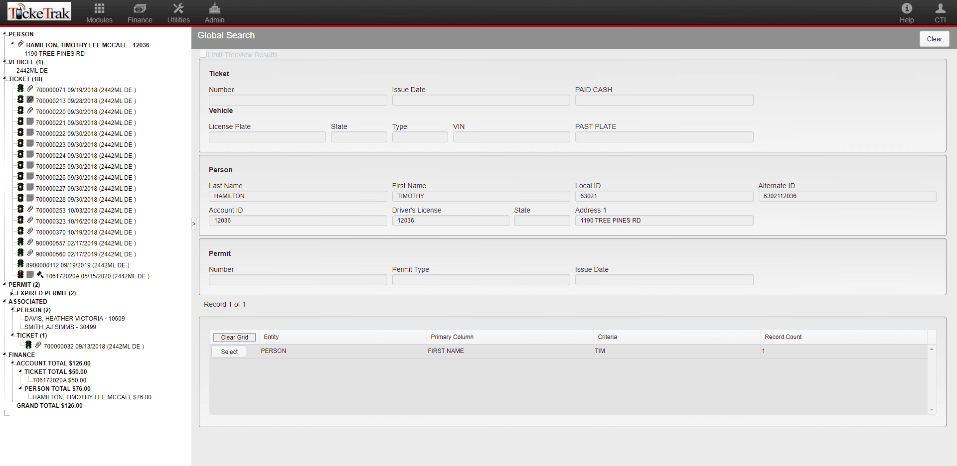 TickeTrak Ticket Management - Cardinal Tracking